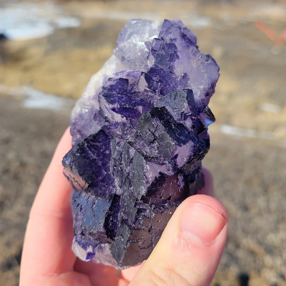 Deep Purple Mexican Fluorite Crystals - Natural Fluorite With Nice ...