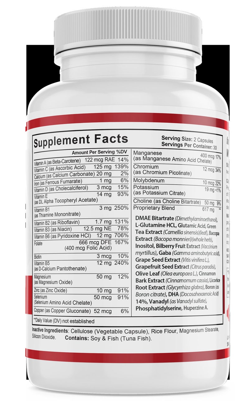 BOOSTLETE Neuro Plus Brain Wave Booster 60 Capsules Memory & Focus ...