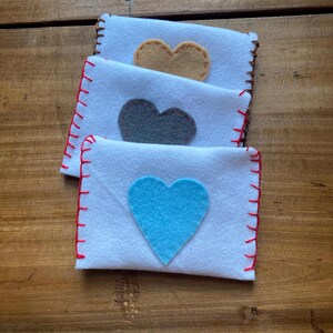 Felt Envelope Tutorial Pattern, Printable Valentine’s Day Craft, DIY ...
