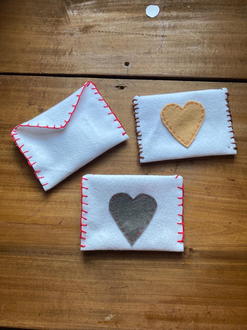 Felt Envelope Tutorial Pattern, Printable Valentine’s Day Craft, DIY ...