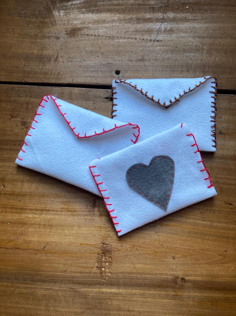 Felt Envelope Tutorial Pattern, Printable Valentine’s Day Craft, DIY ...