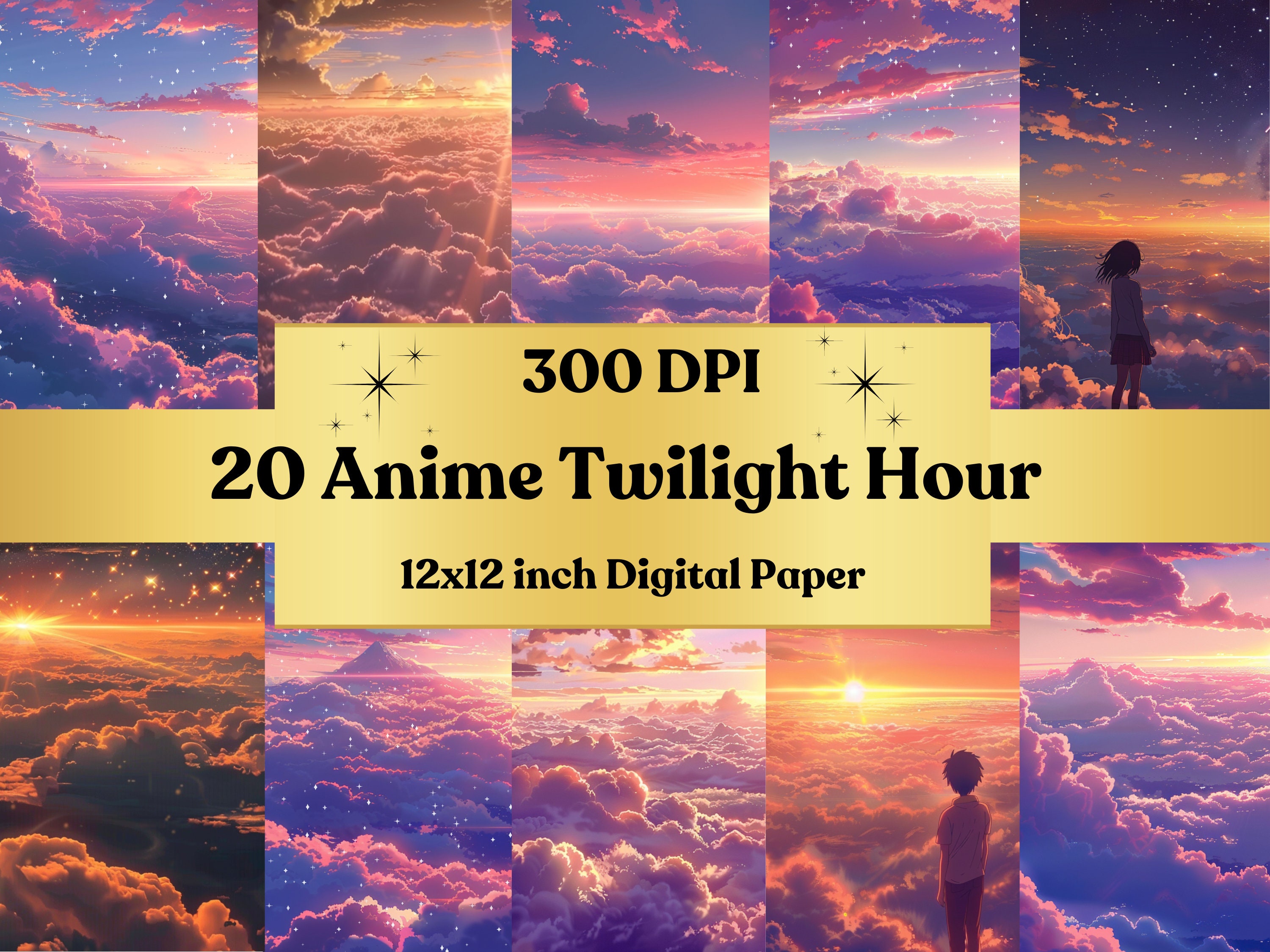 Anime Twilight Hour, Ghibli Inspired Anime Background, Sunset ...
