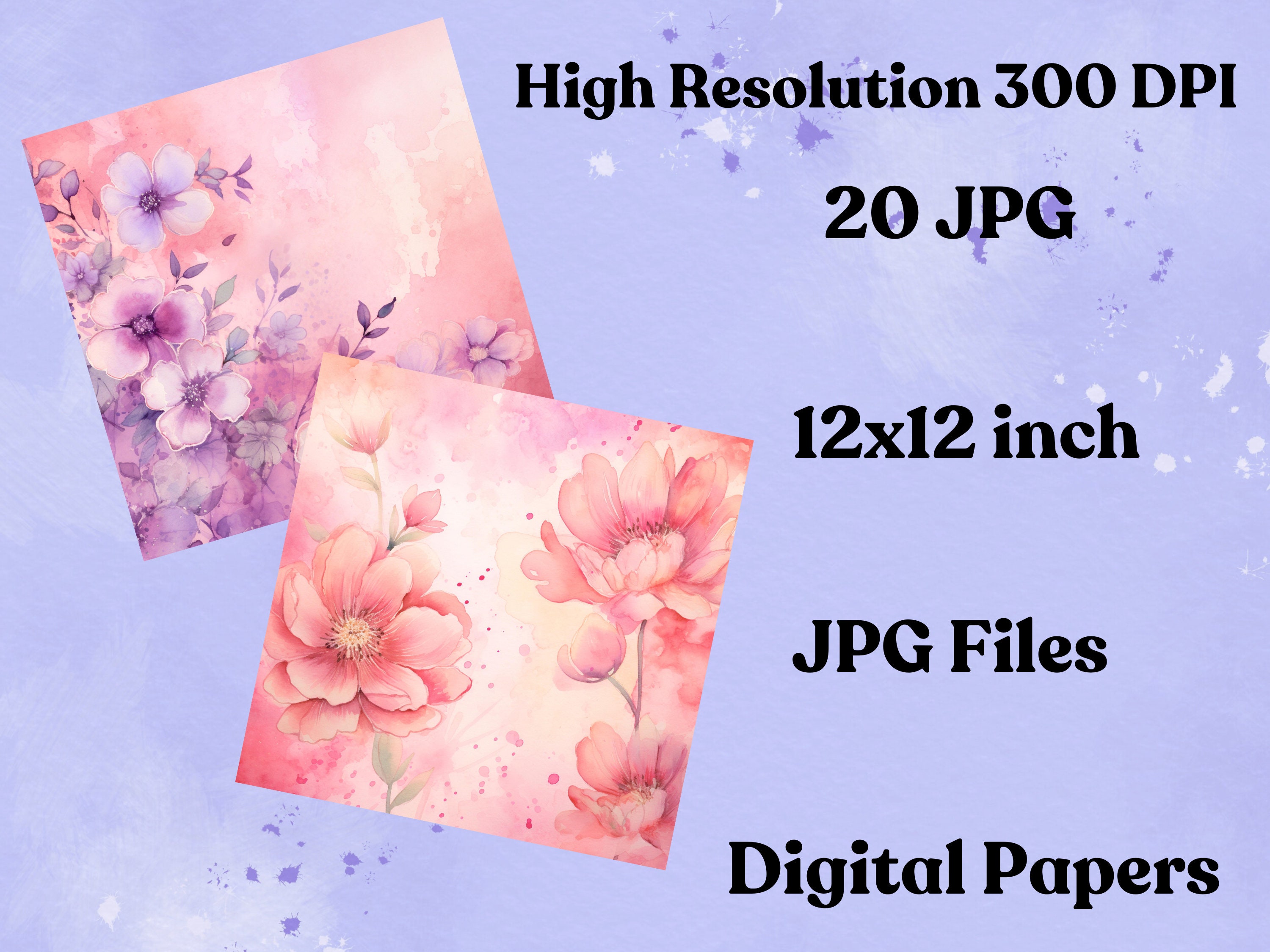 Shabby Chic Vintage Floral Digital Paper, Shabby Chic Floral Seamless ...