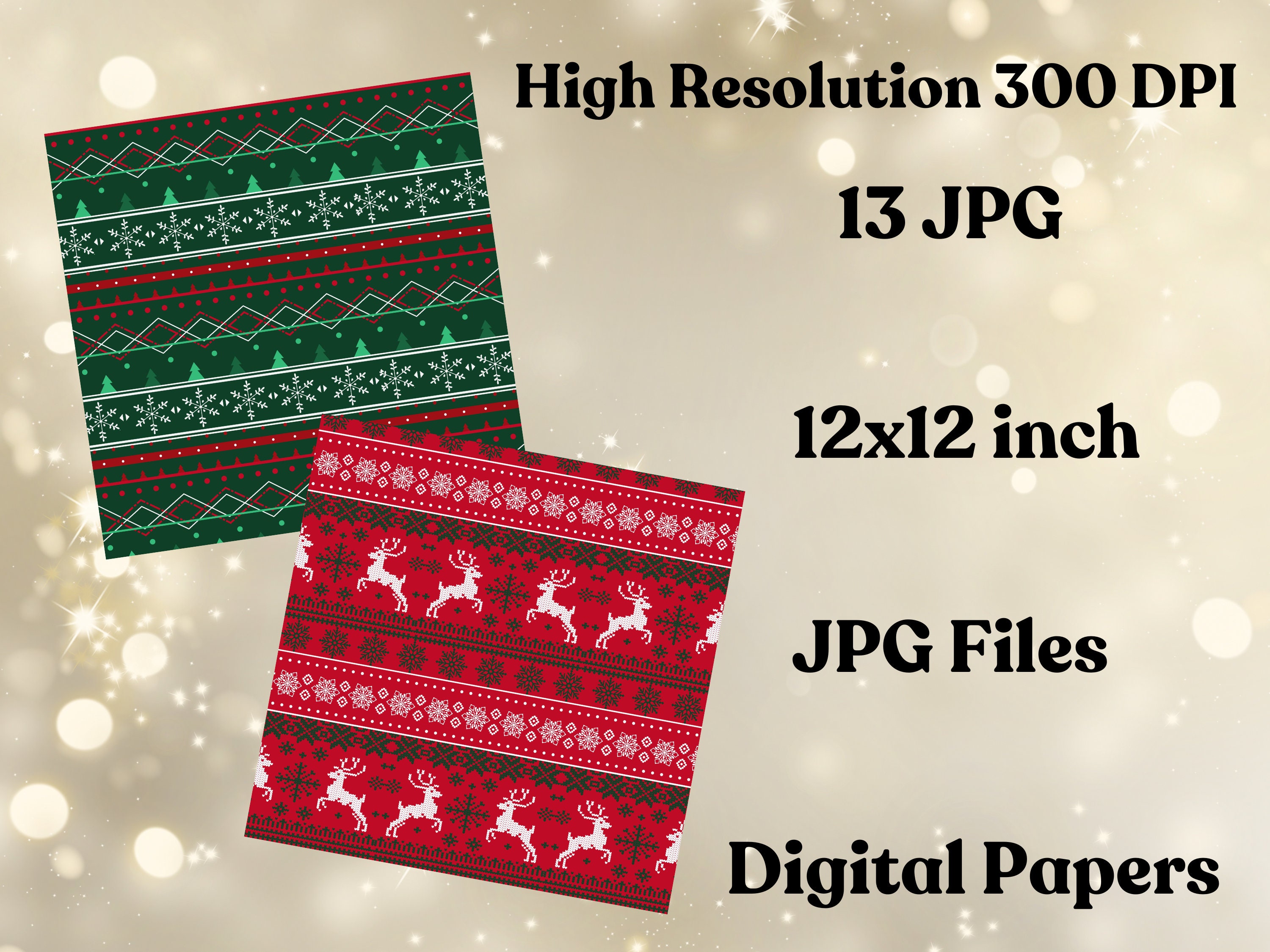 Xmas Sweater Printable Paper Pattern, Christmas Sweater Texture ...