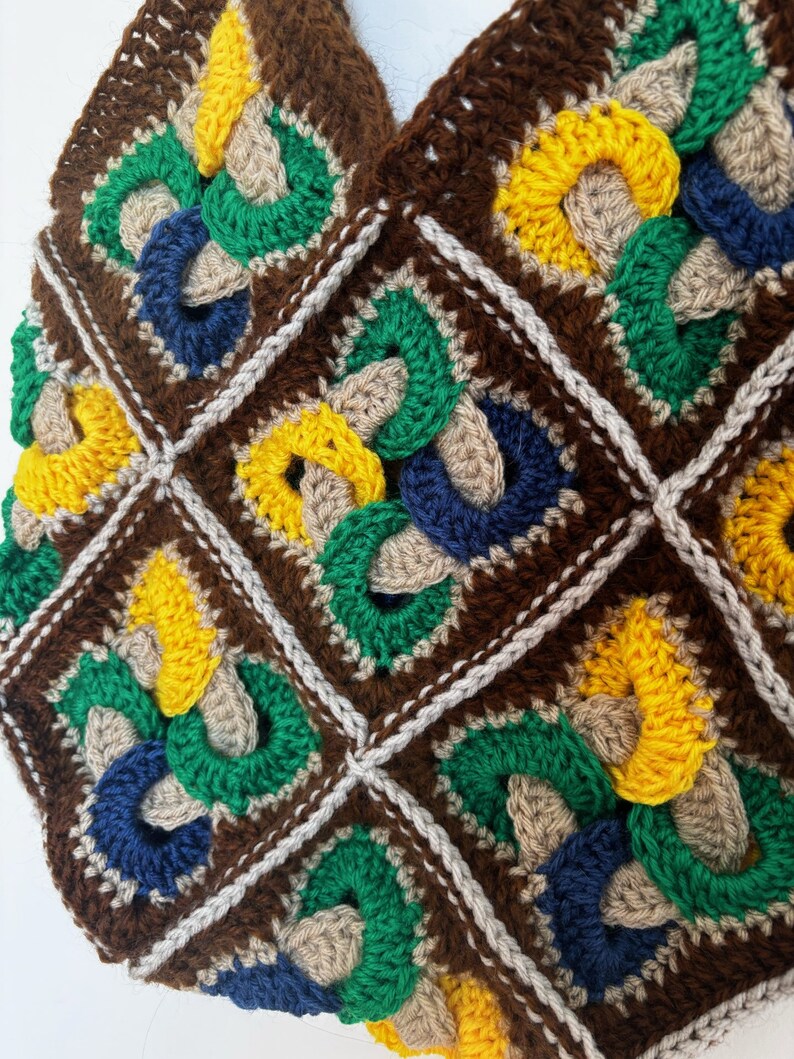 Celtic Tote Bag Crochet Pattern Easy Granny Square - Etsy