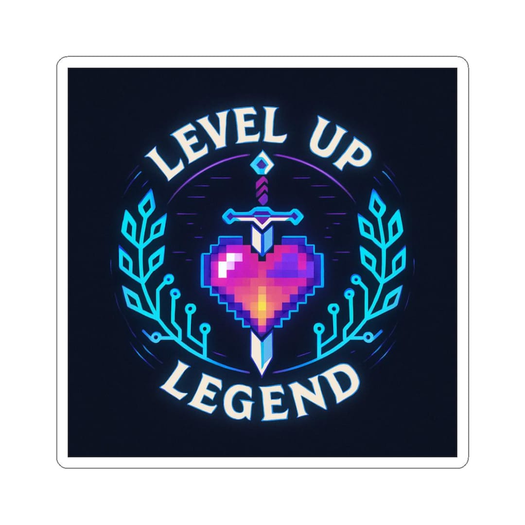 Level up Legend Gamer Stickers: Fun Laptop, Water Bottle Decor - Etsy