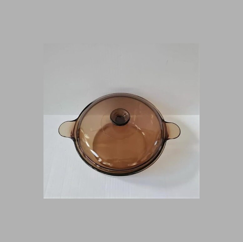 Corning Amber Pot, Vision Ware 4.5L Round Dutch Oven With Glass Lid ...