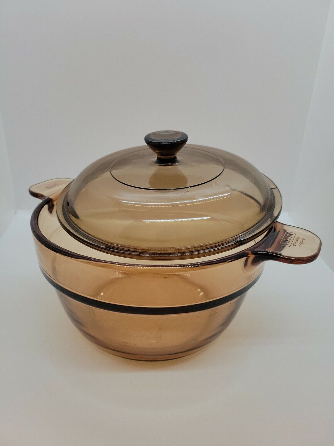 1.5 L Pyrex Vision Amber Pot Bowl Oven With Lid - Etsy