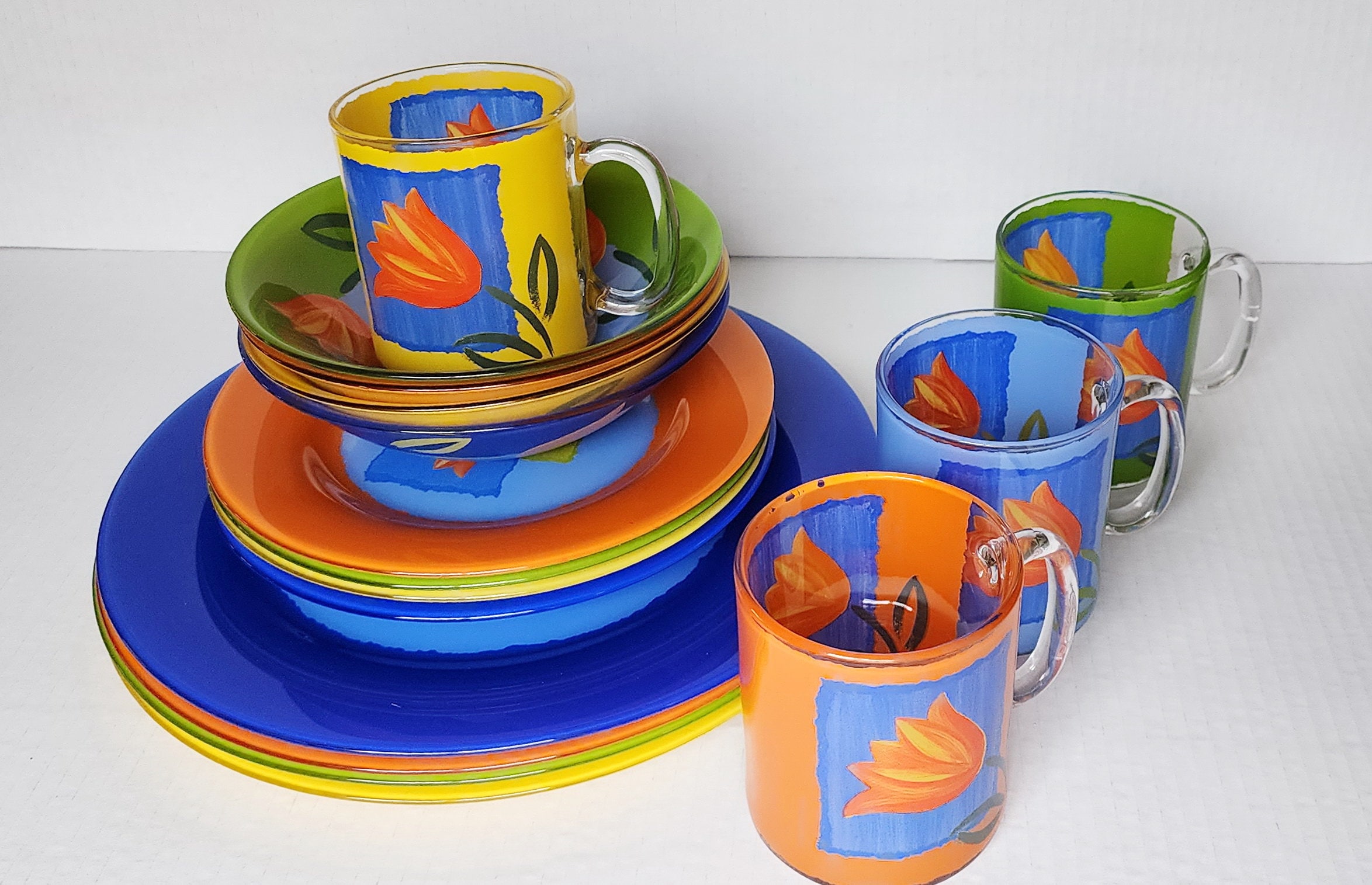 Arcoroc. Luminarc Matys France Plates, Bowls, Mugs, Vintage Dinnerware ...