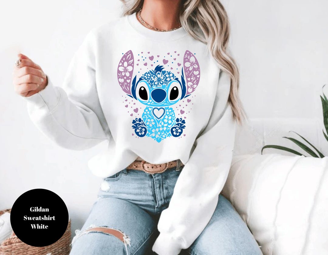 Lilo and Stitch Sweatshirt, Disney Christmas Sweater, Retro Stitch ...