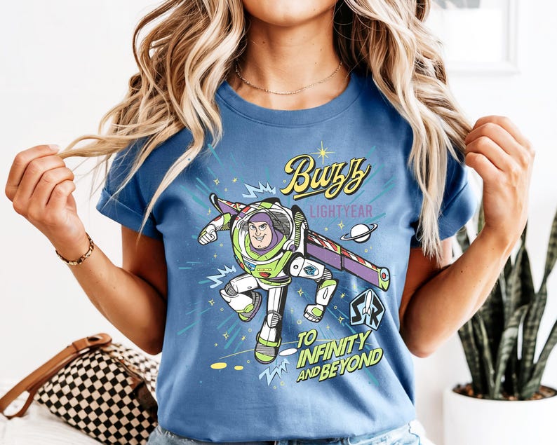 Retro Buzz Lightyear to Infinity and Beyond Shirt, Toy Story Pixar ...