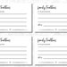 Family Tradition Cards Digital Download and Template - Etsy