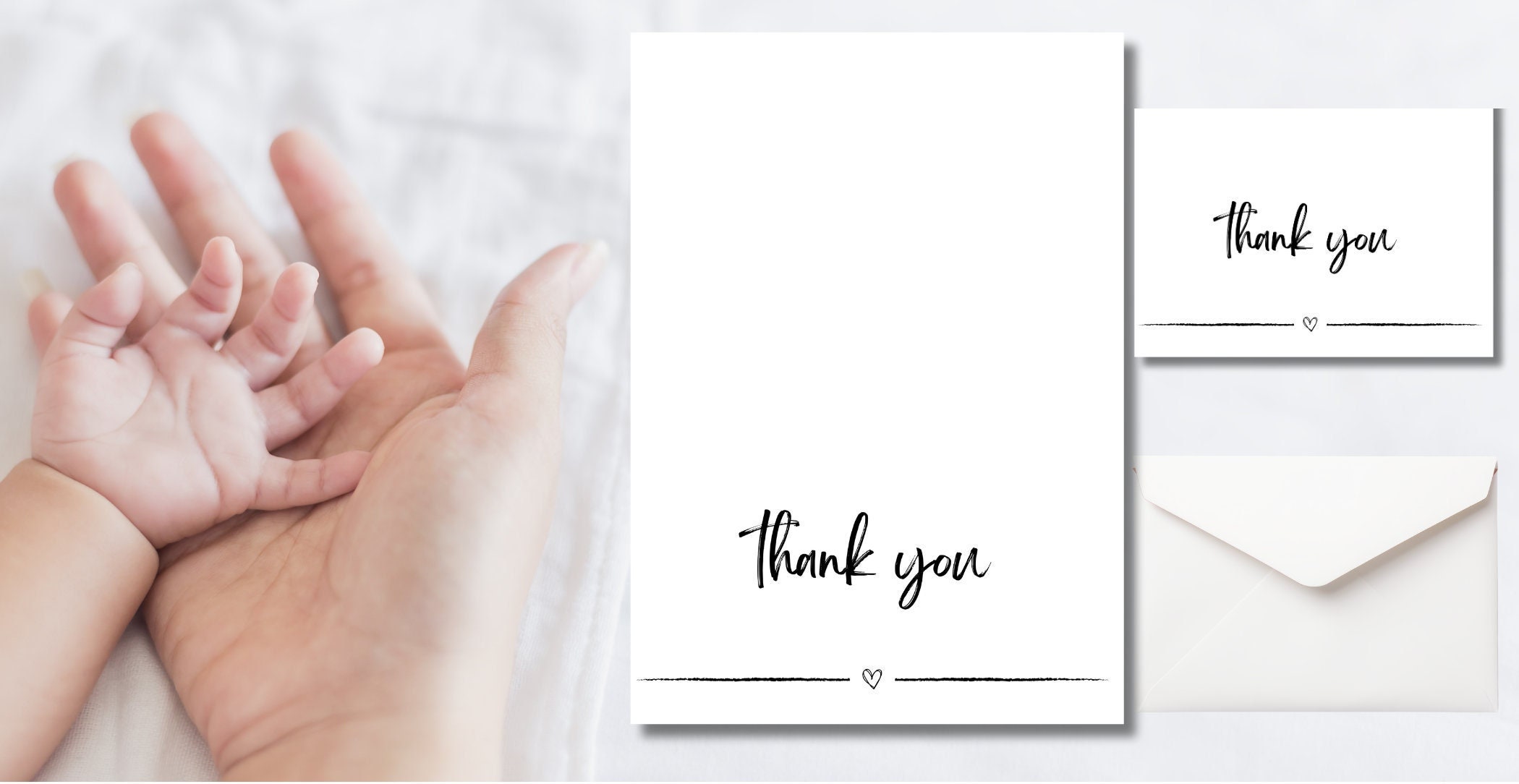 Thank You Card, Foldable Digital Download and Template - Etsy