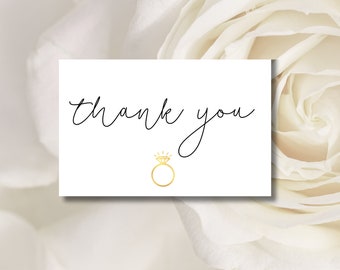 Thank You Card, Foldable Digital Download and Template - Etsy