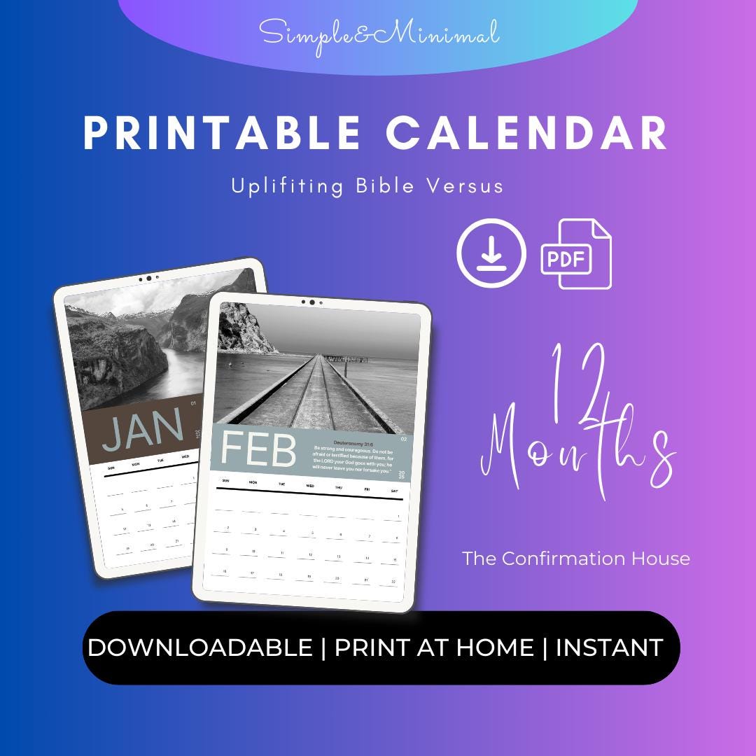 Instant Download PDF, Uplifting Bible Scriptures, Bible Inspired ...