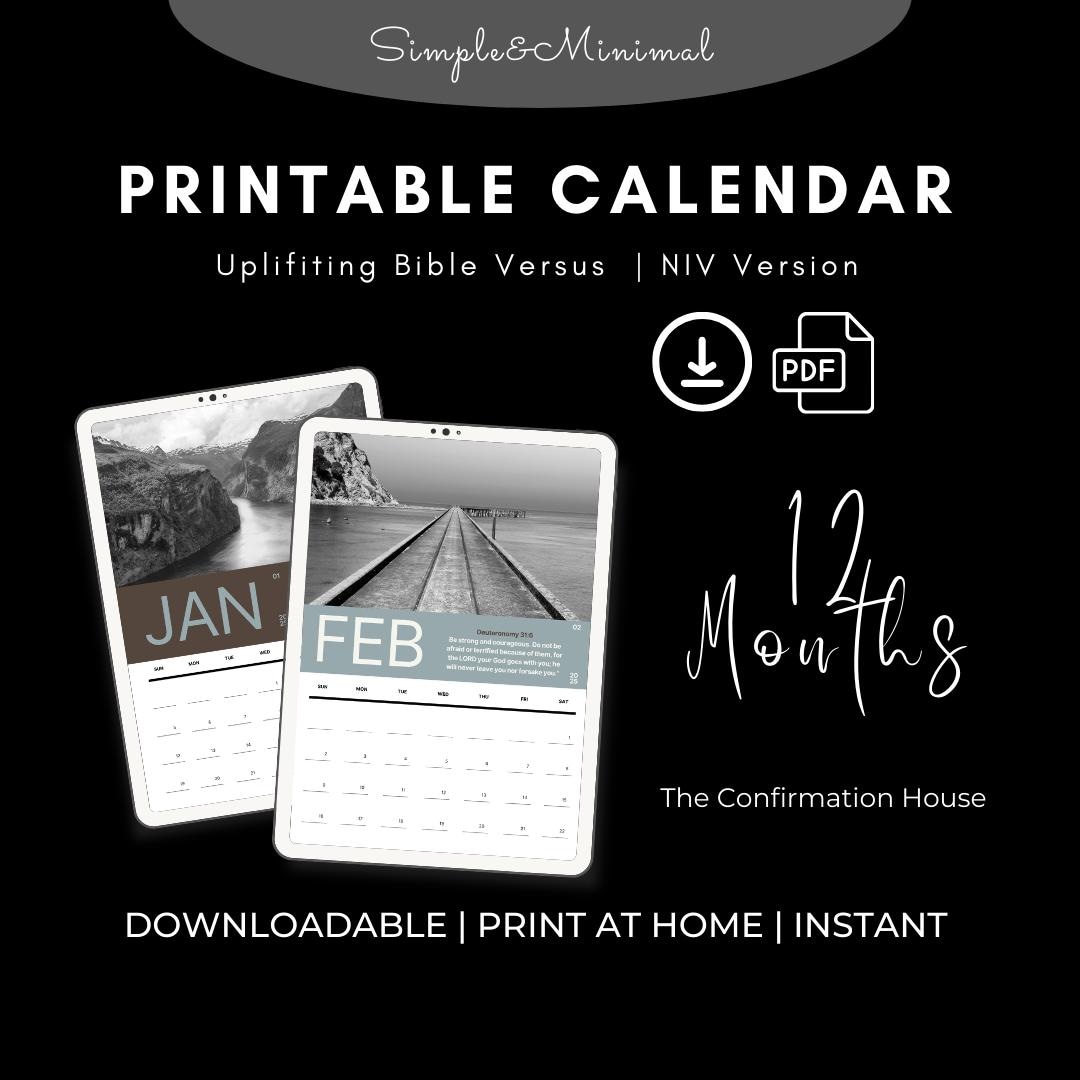 Christian Wall Calendar 2025, Bible Verses & Scenery, 11x17 Calendar ...