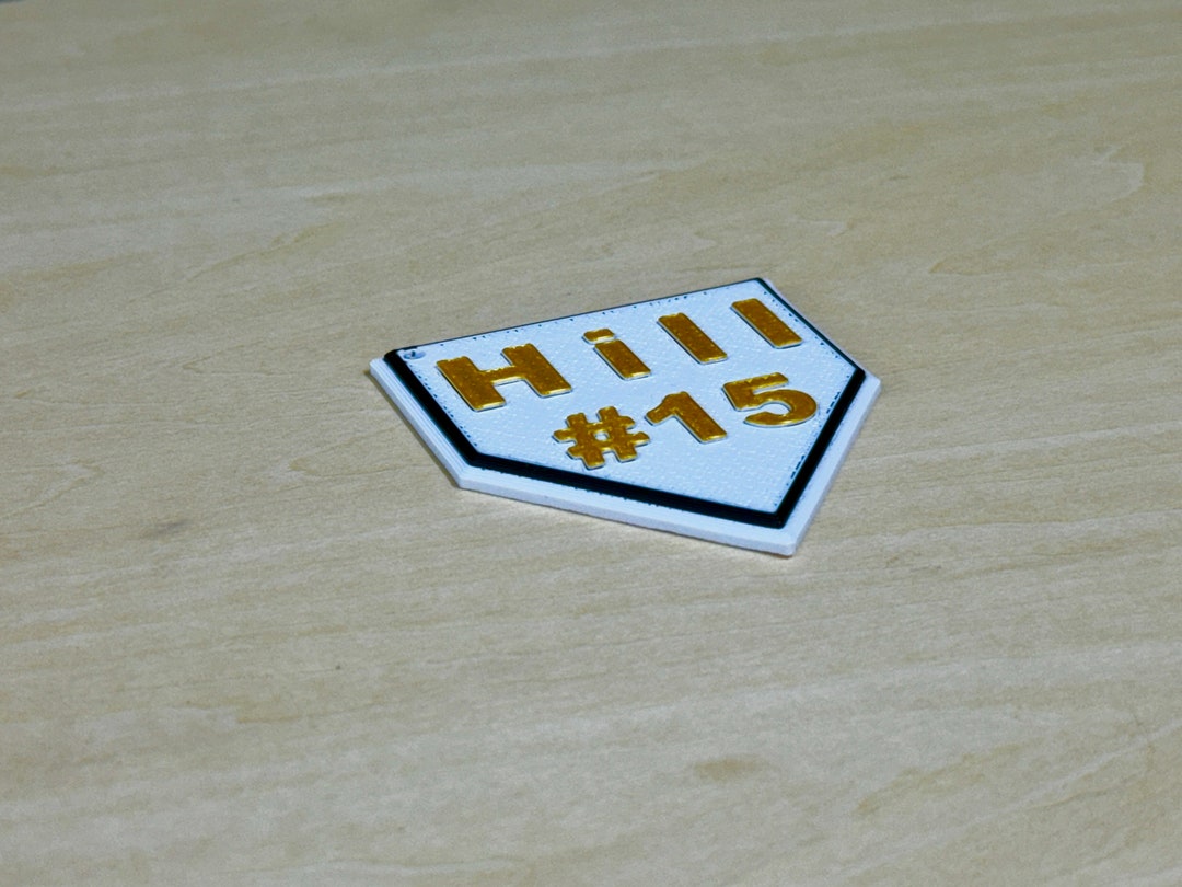 Personalized Baseball Home Plate Keychain Charm Accessory - Etsy