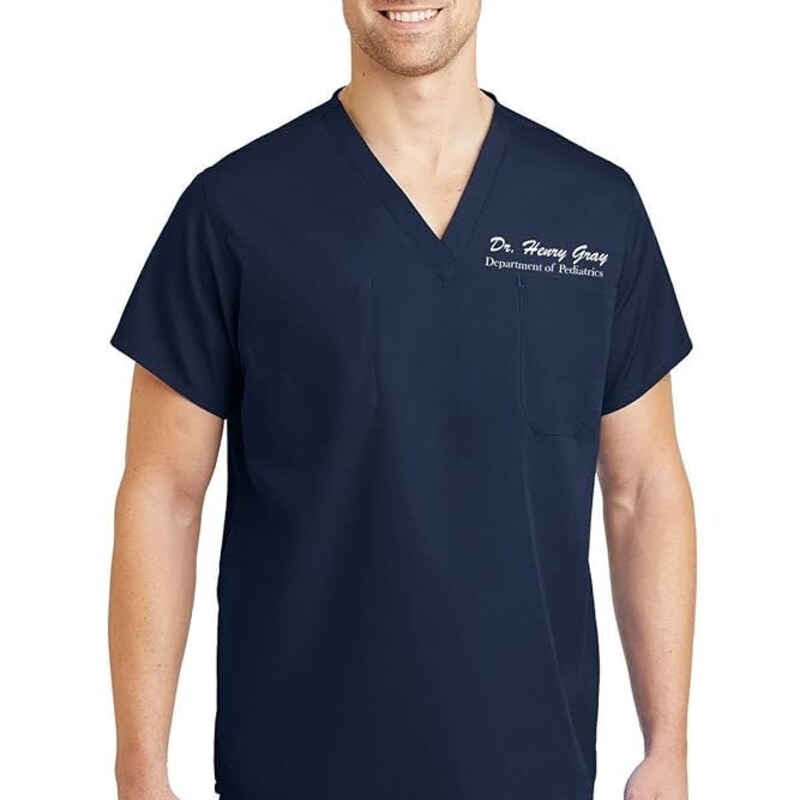 Custom Scrub Top Logo - Etsy