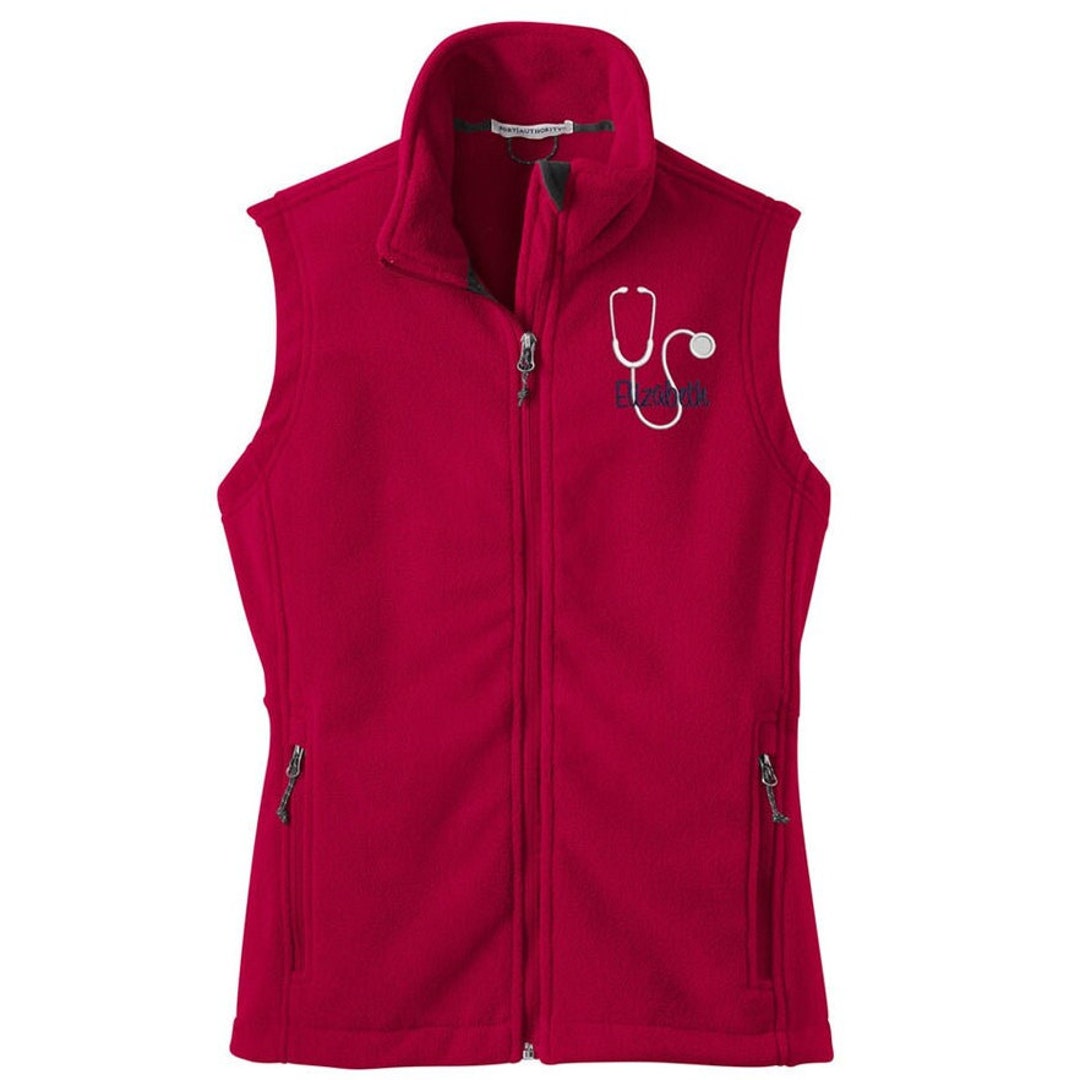 Women’s Size Nurse Vest Fleece Custom Embroidered - Gift for New Nurses ...