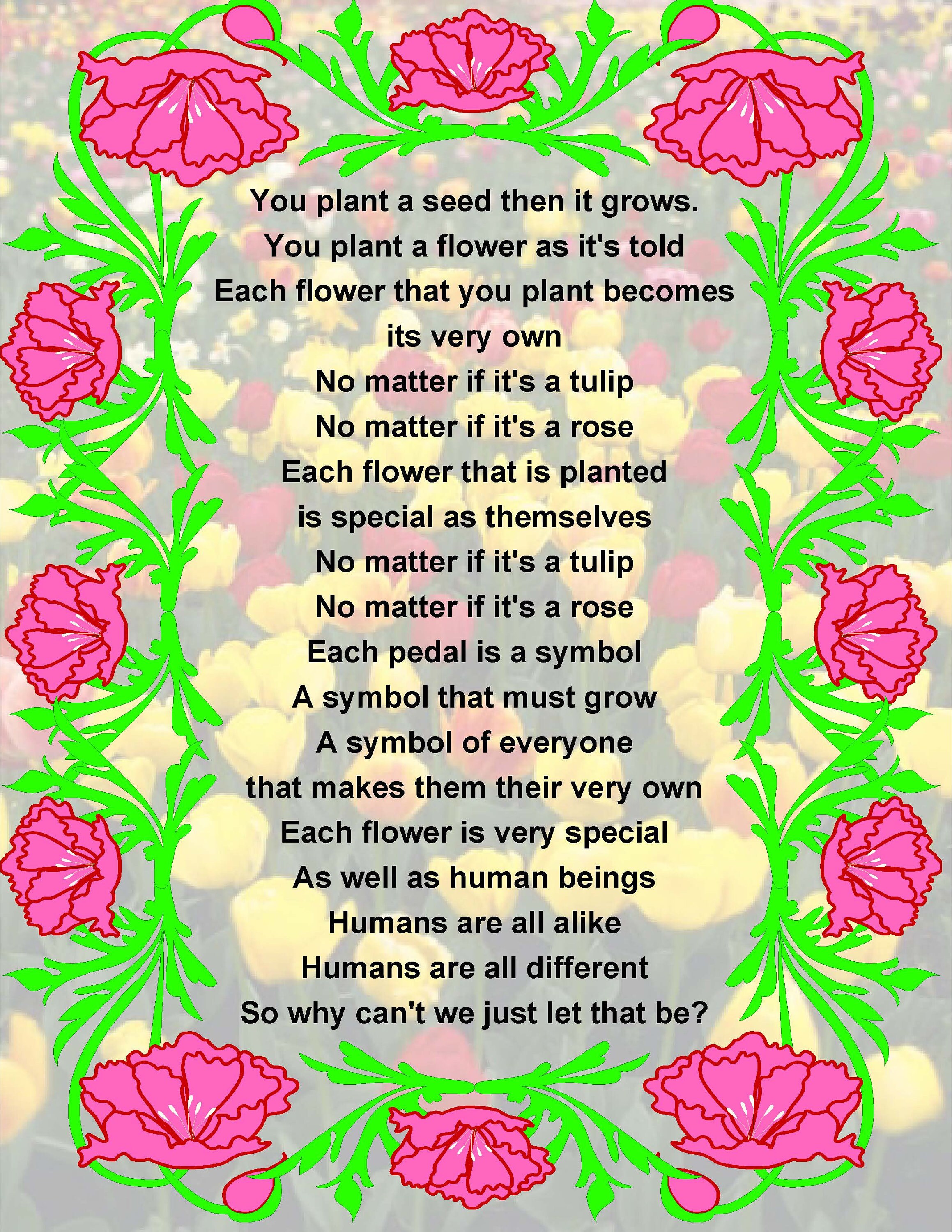 Diversity Poem - Etsy