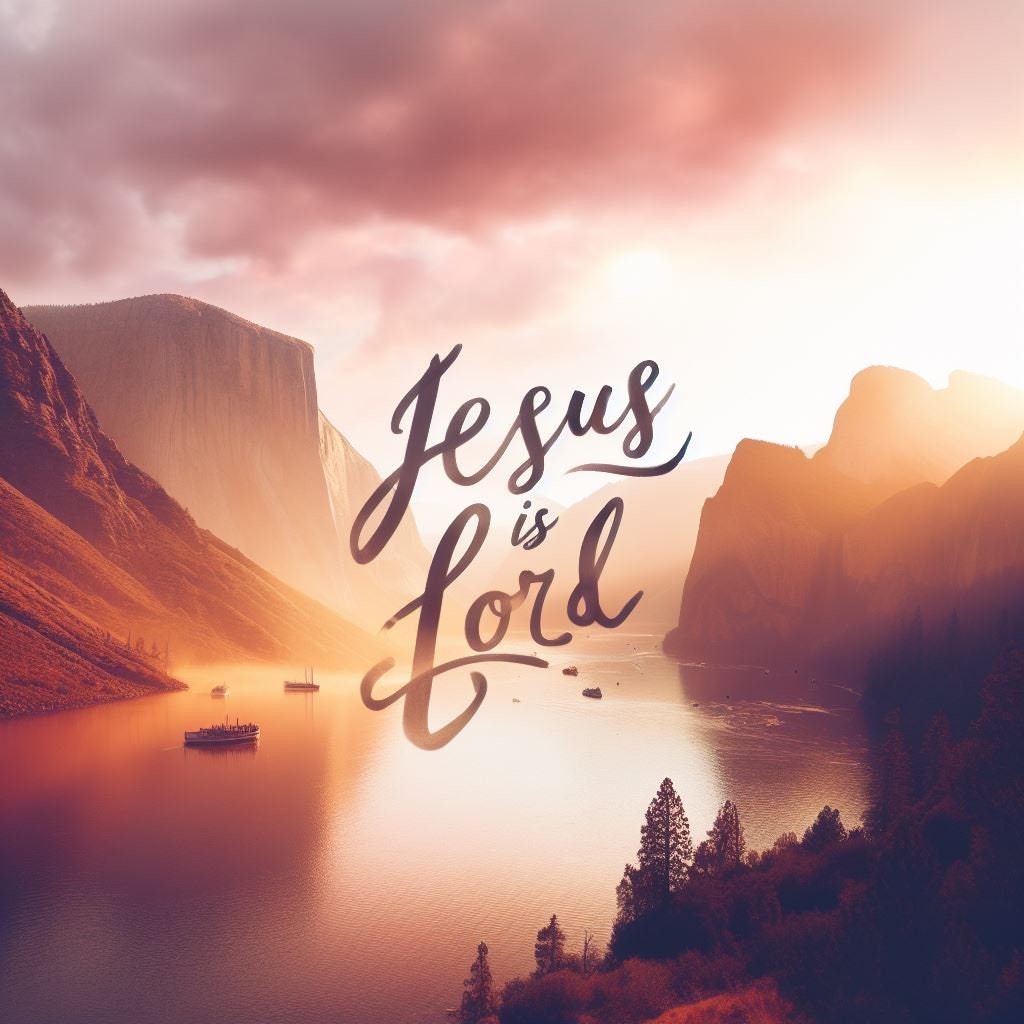Jesus is Lord Nature Scene - Etsy
