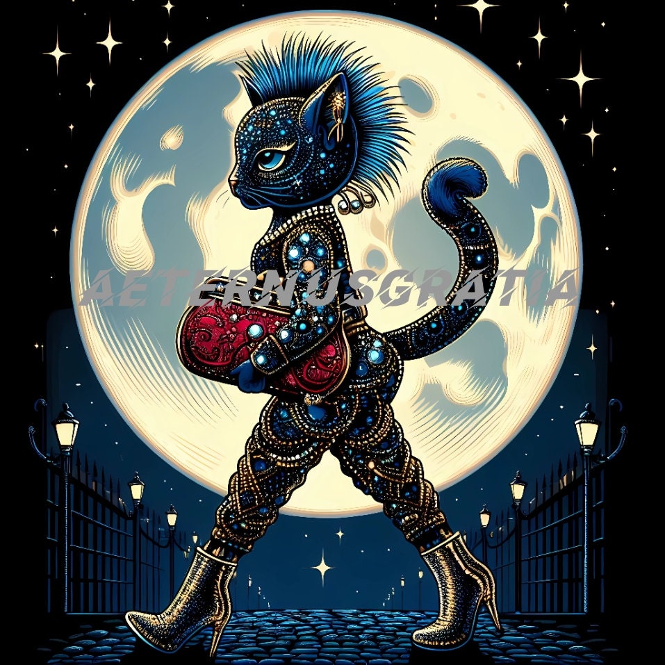 Punk Glam Cat Walk - Etsy