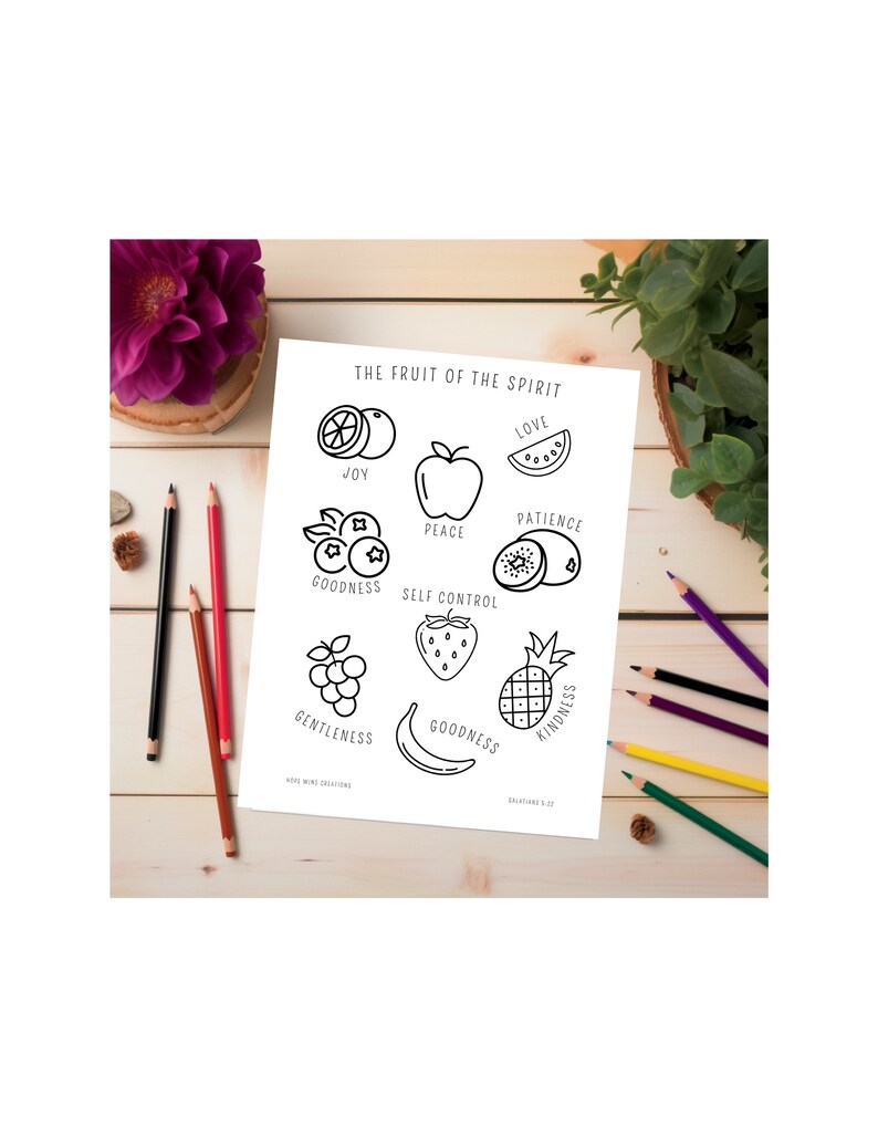 Coloring Pages Fruit of the Spirit 19 Printable Coloring Pages ...