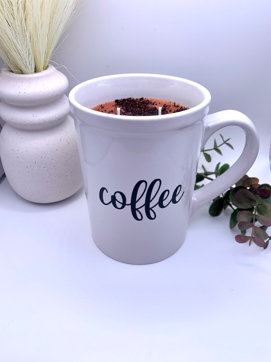 Coffee Mug Candle. 15 Ounce Natural Soy. Double Wick. - Etsy