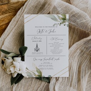 Infographic Wedding Program Template Wedding Program Download Wedding ...