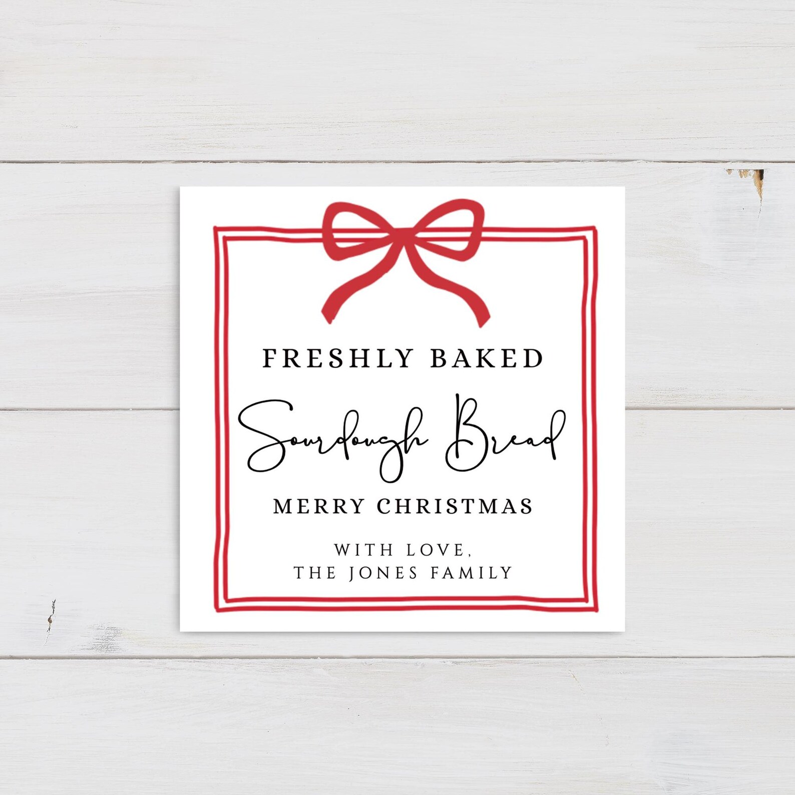 Christmas Homemade Gift Tags DIY Christmas Cookies Tag, Homemade Tag ...