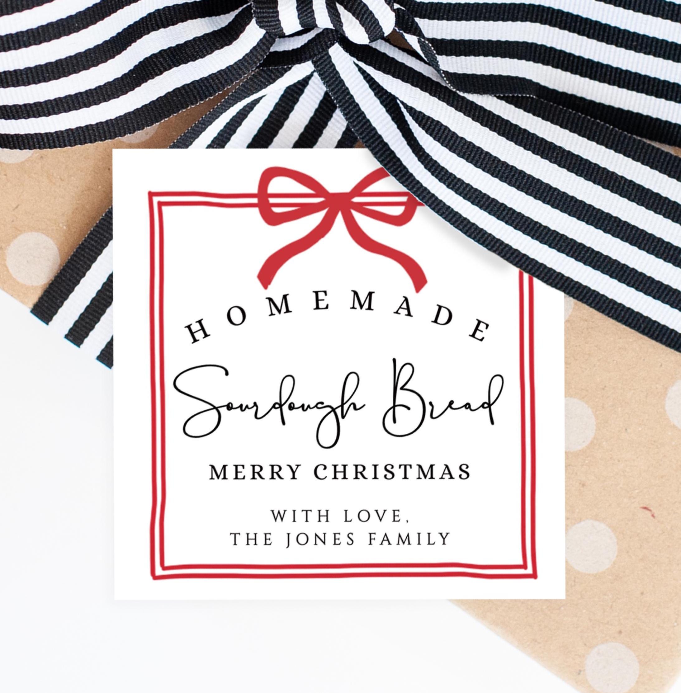 Christmas Homemade Gift Tags DIY Christmas Cookies Tag, Homemade Tag ...