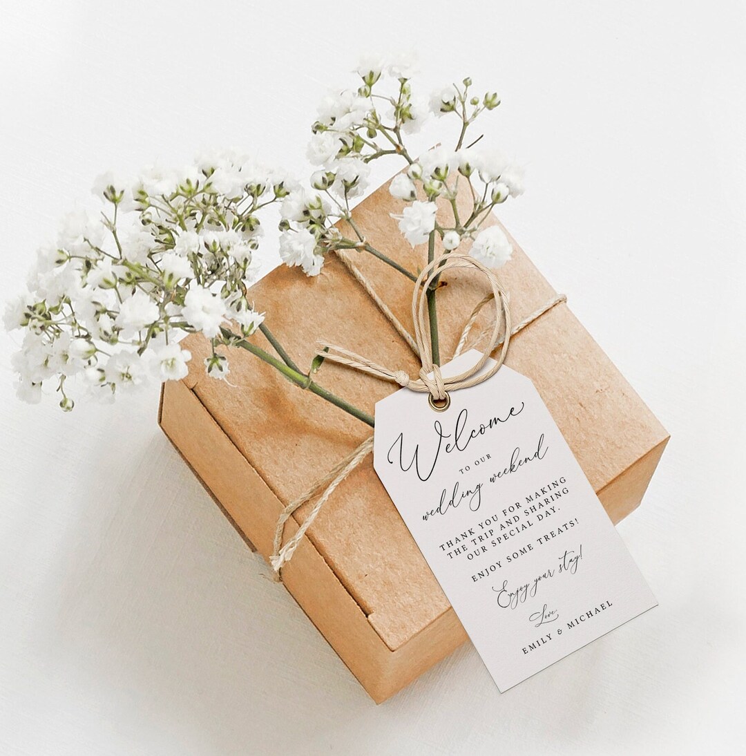 Welcome Wedding Weekend Tag DIY Welcome Bag Tag Printable Welcome Tag ...
