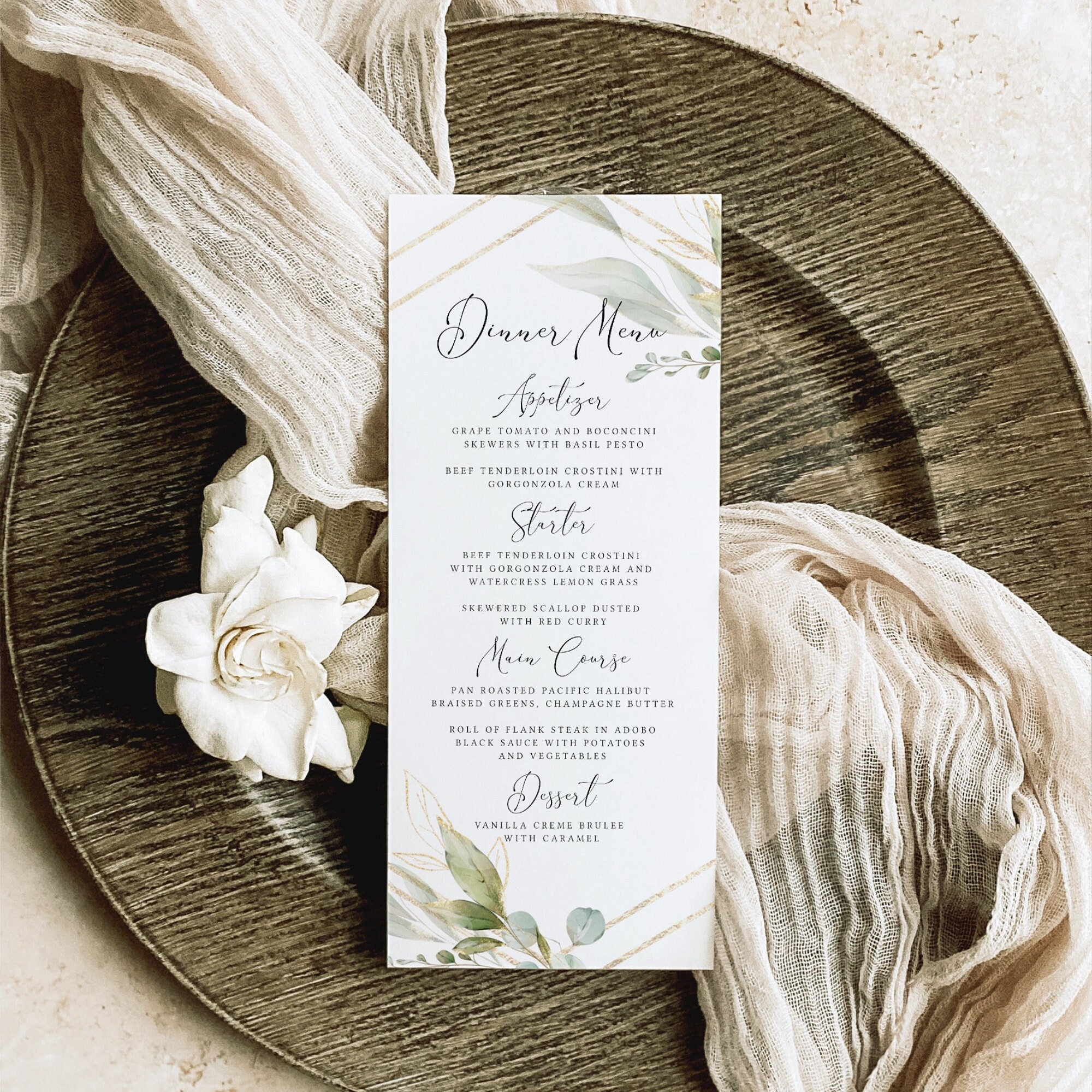 Wedding Menu Template Download Wedding Menu Printable Wedding Menu ...