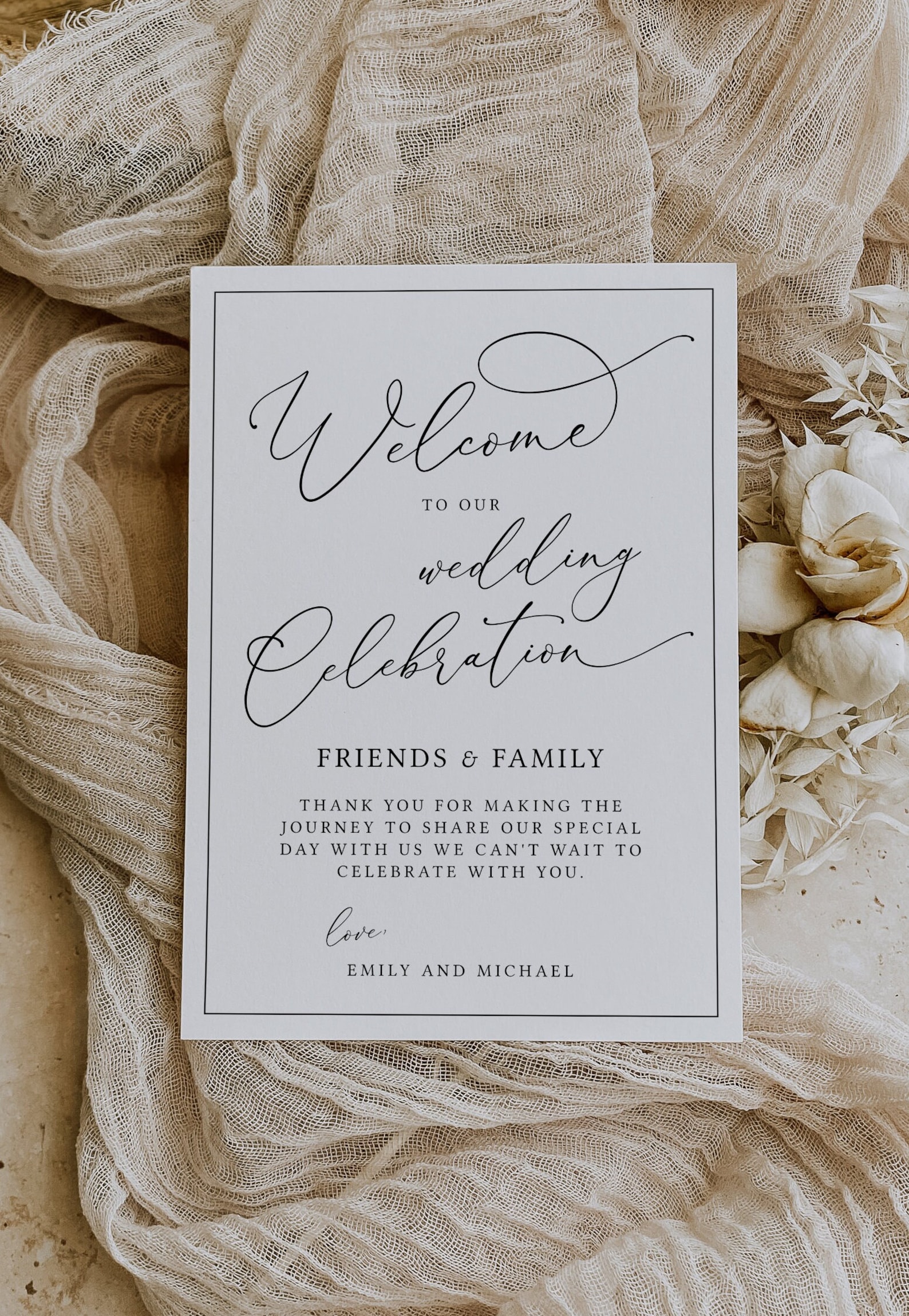 Wedding Welcome Card Template DIY Wedding Weekend Timeline Card Weekend ...