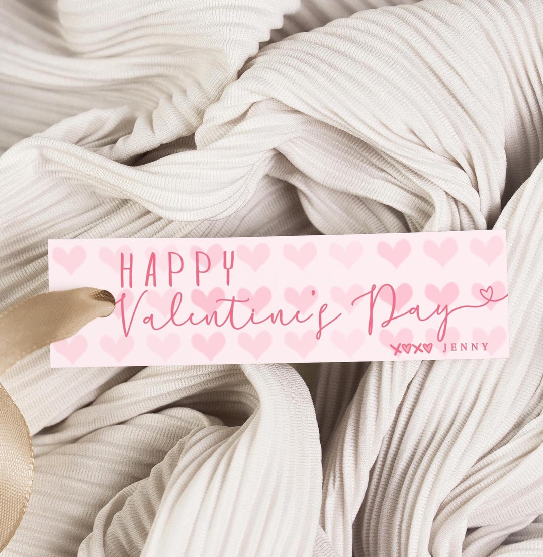 Printable Happy Valentine's Day Favor Tag Template Valentine Favor Tag ...