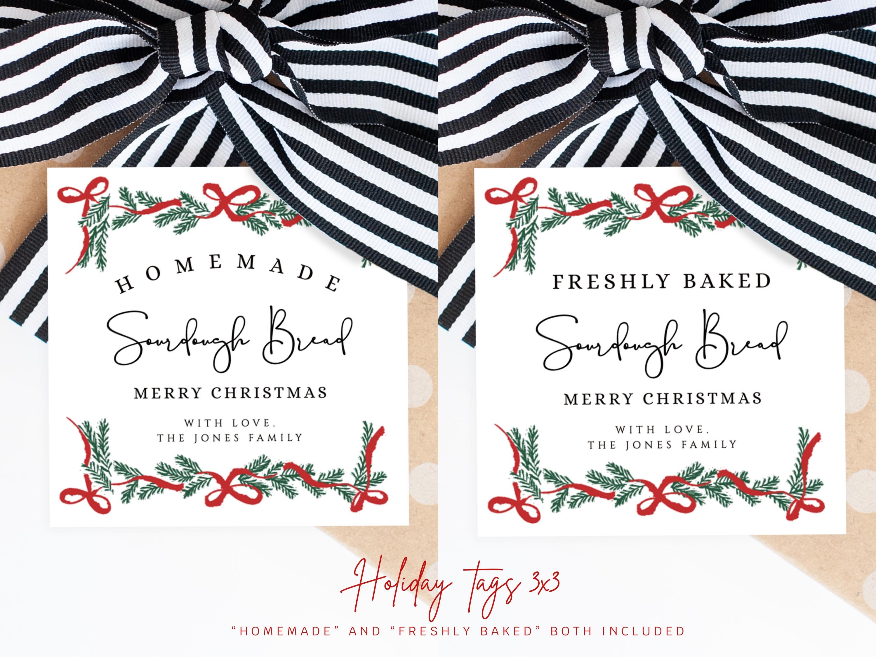 Christmas Homemade Gift Tags DIY Christmas Cookies Tag, Homemade Tag ...