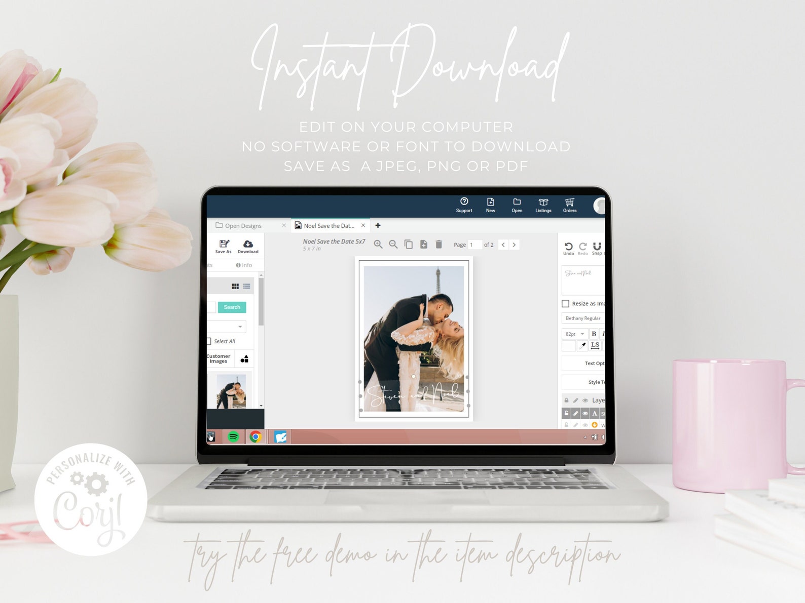 Wedding Name Setting Cards Name Place Cards DIY Name Setting Cards ...