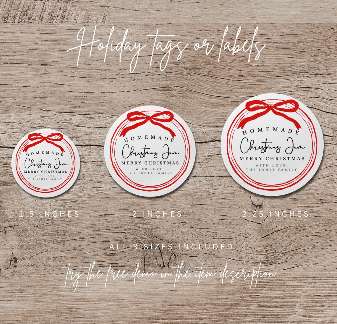 Christmas Homemade Gift Tags DIY Christmas Cookies Tag, Homemade Tag ...