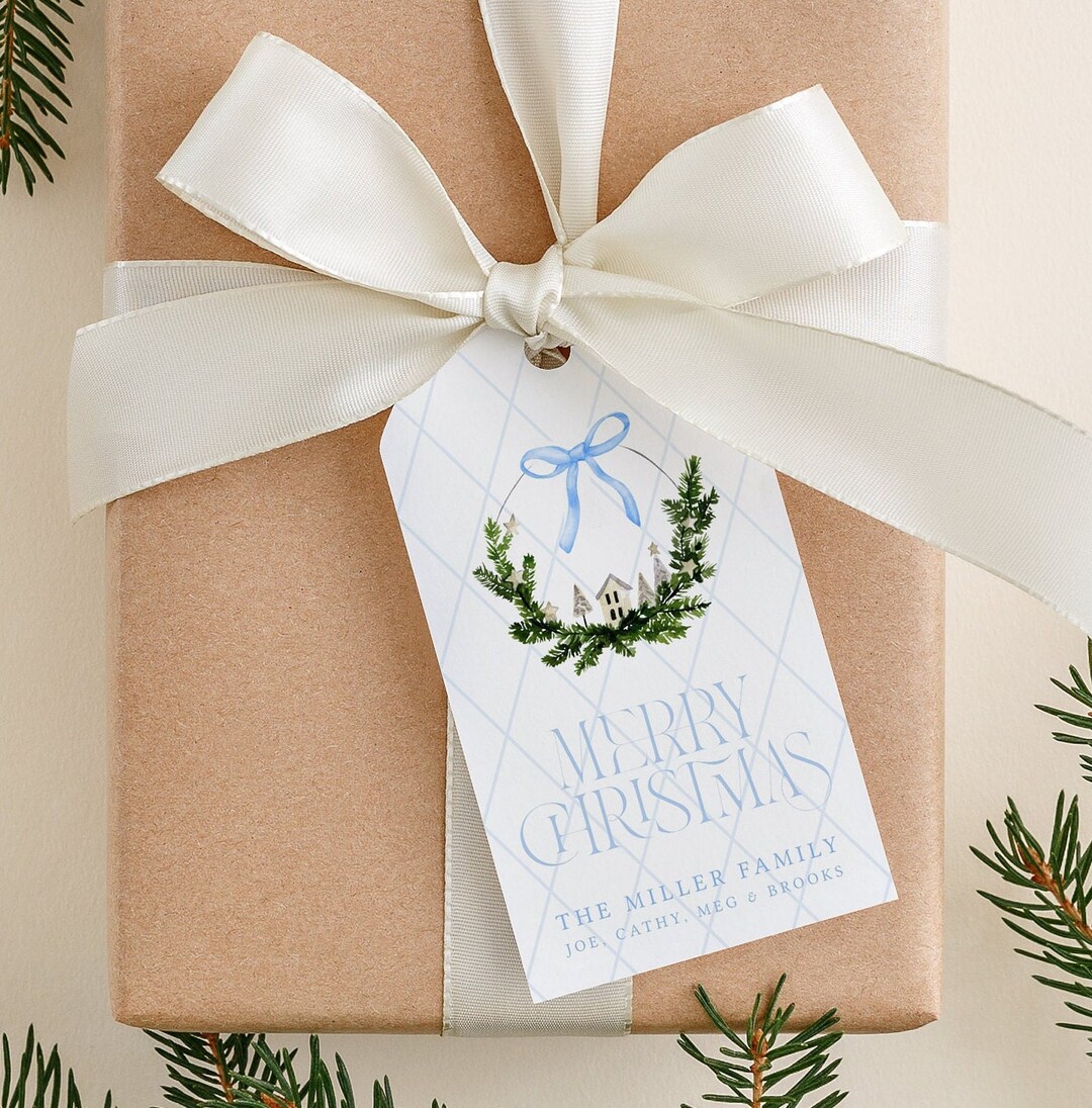 Christmas Gift Tags DIY Holiday Tag Printable Christmas Tag Holiday ...