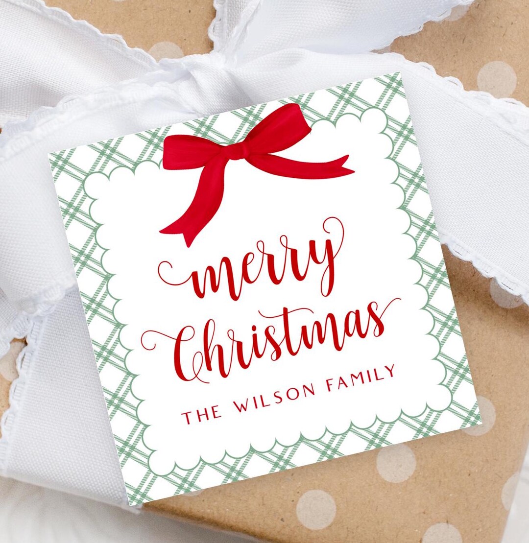 Christmas Gift Tags, DIY Gift Tag, Printable Christmas Tag, Holiday ...