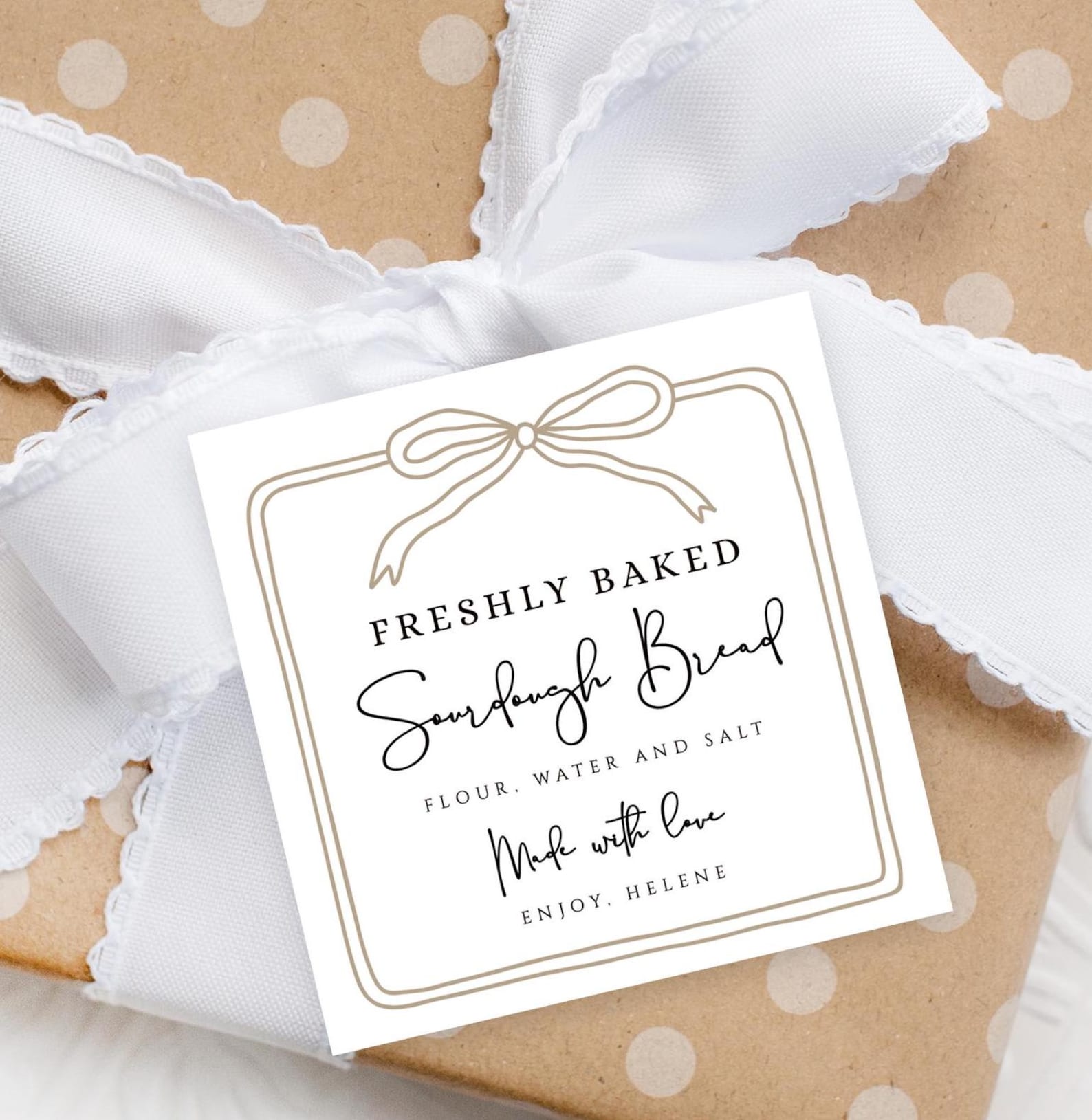 Homemade Bread Gift Tags, Homemade Tag, Bake Goods Tag, Sourdough Bread ...