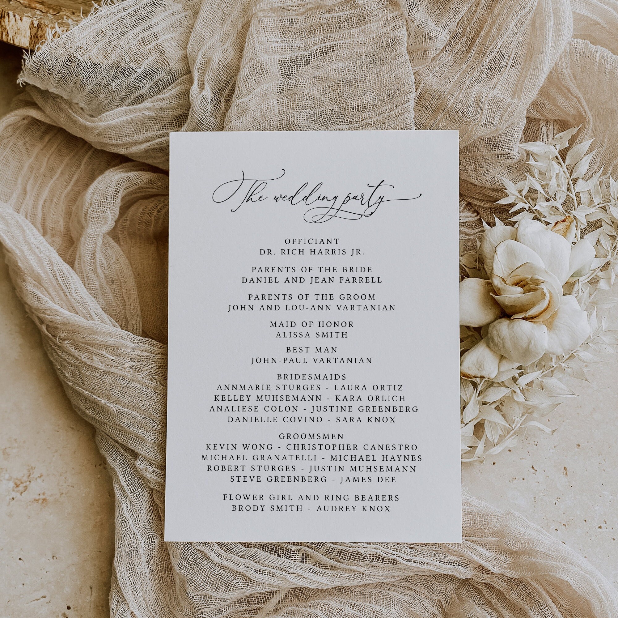 Wedding Program Template Program Download Wedding Program Printable ...