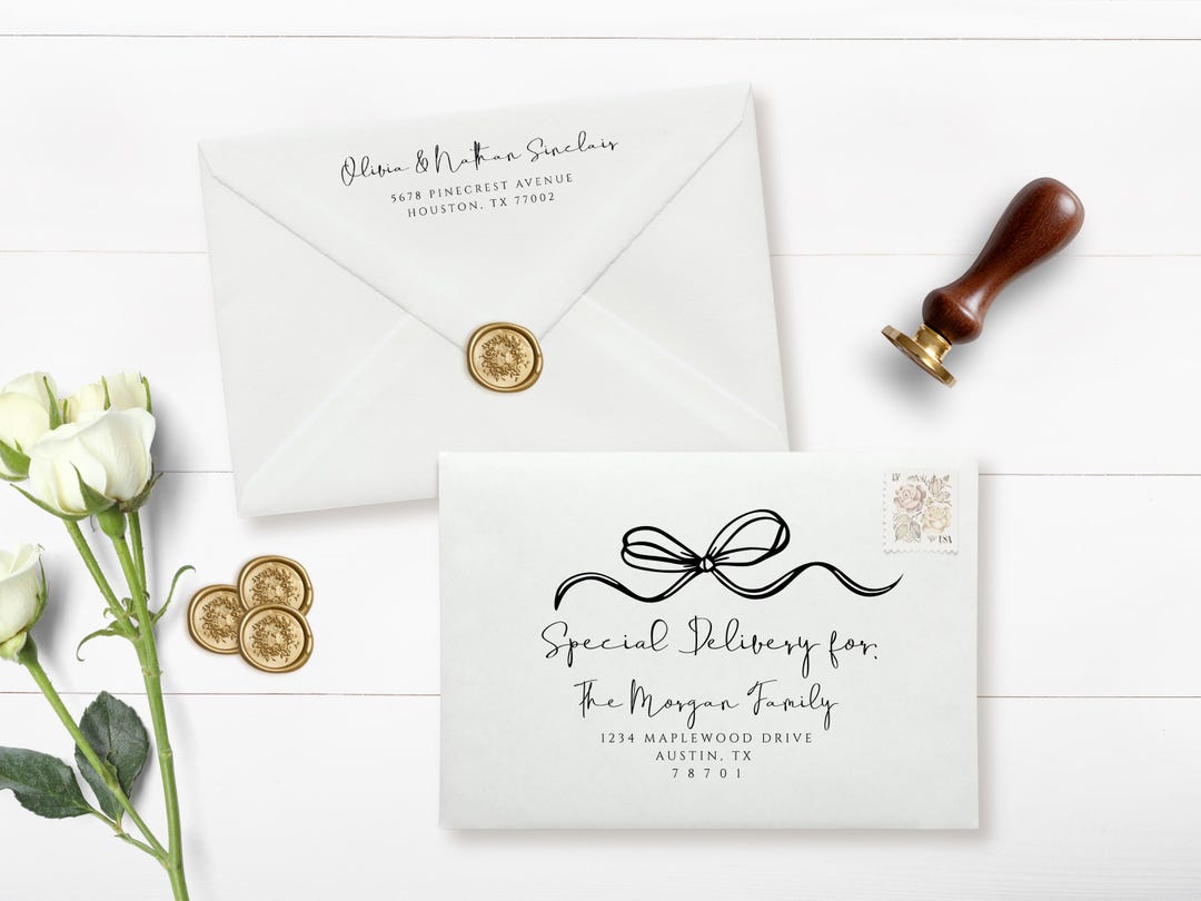 Special Delivery for Envelopes, A7 Envelope Addressing Template ...