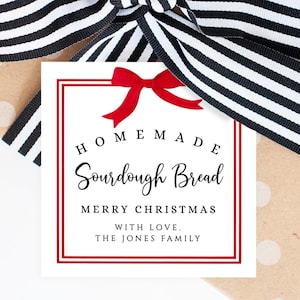 Christmas Homemade Gift Tags, DIY Christmas Cookies Tag, Homemade Tag ...