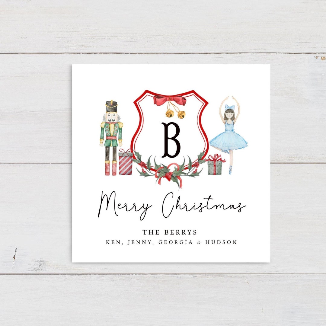 Nutcracker Gift Tags DIY Holiday Tag Printable Nutcracker Tag Holiday ...
