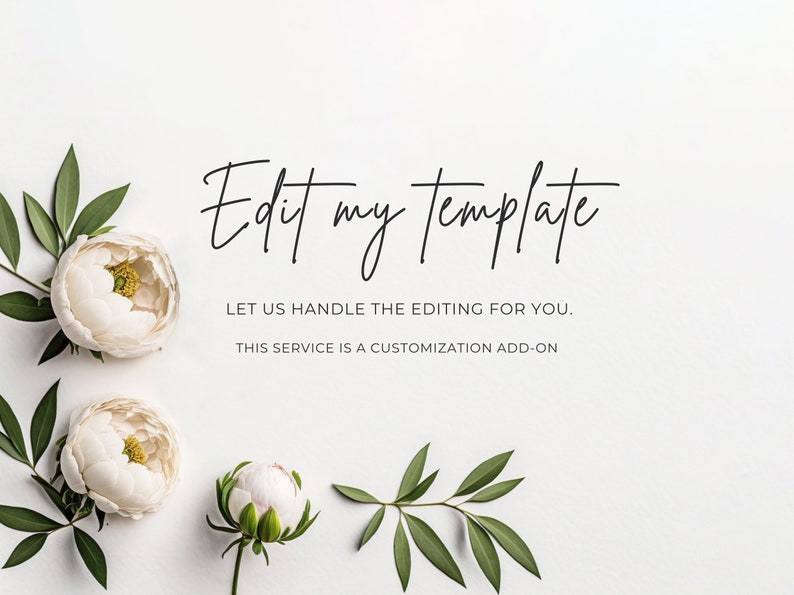 Edit My Template Custom Editing Template Edit My Wording Add on Service ...