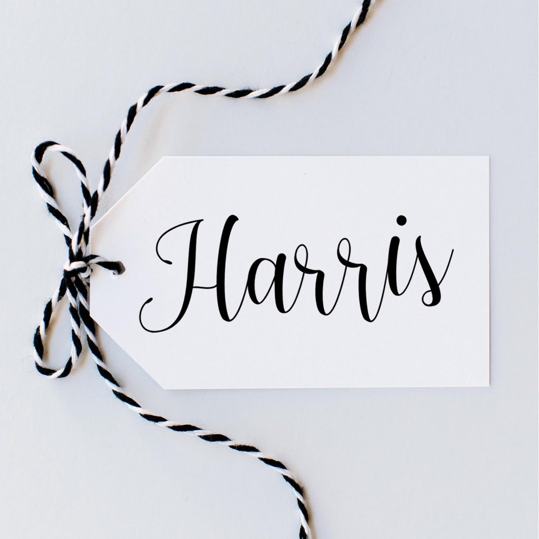Printable Name Tags, DIY Name Card Template, Name Favor Tag ...