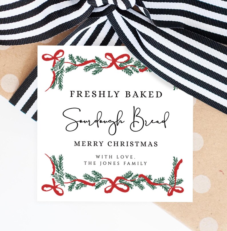 Christmas Homemade Gift Tags DIY Christmas Cookies Tag, Homemade Tag ...