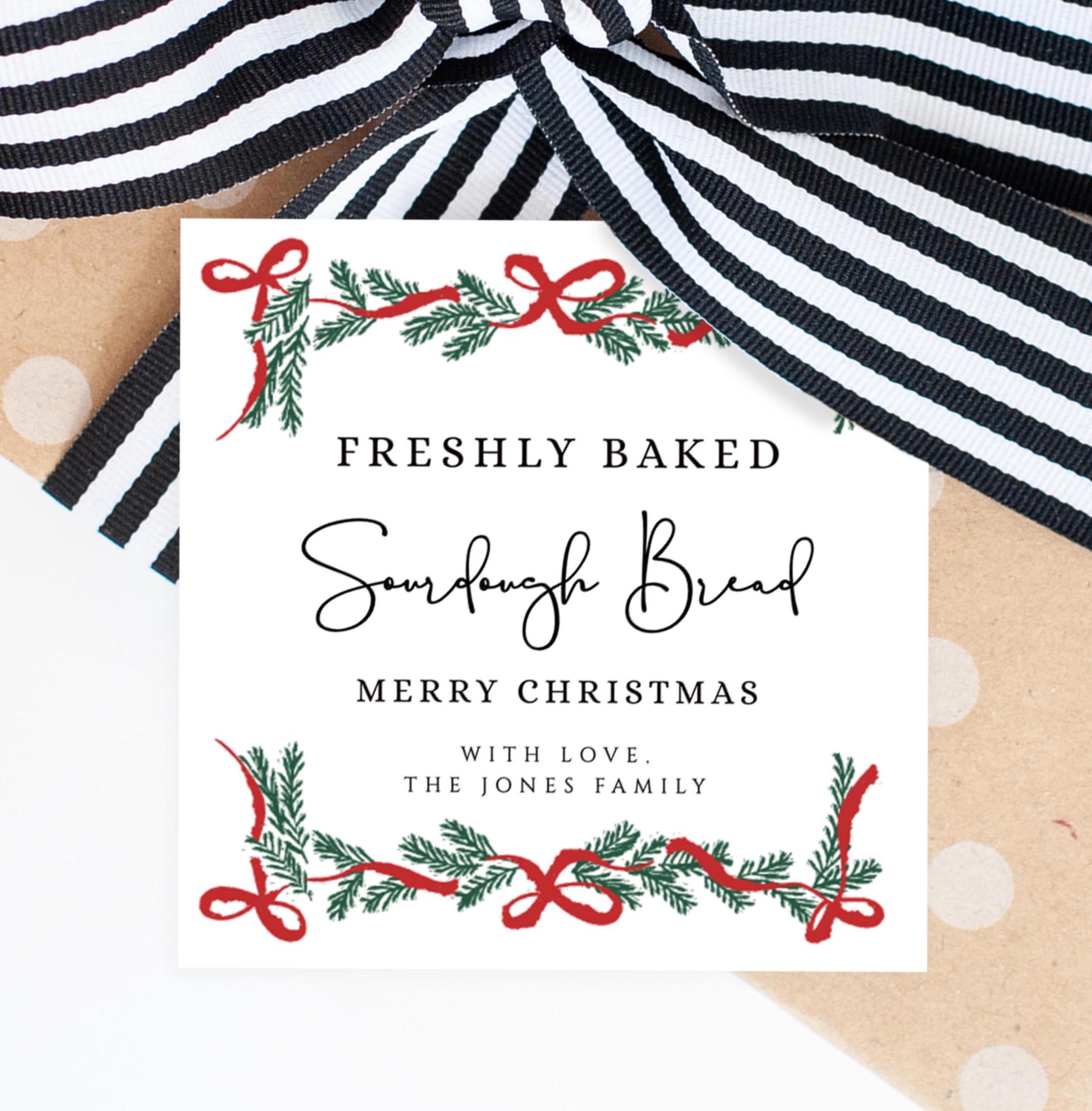 Christmas Homemade Gift Tags DIY Christmas Cookies Tag, Homemade Tag ...