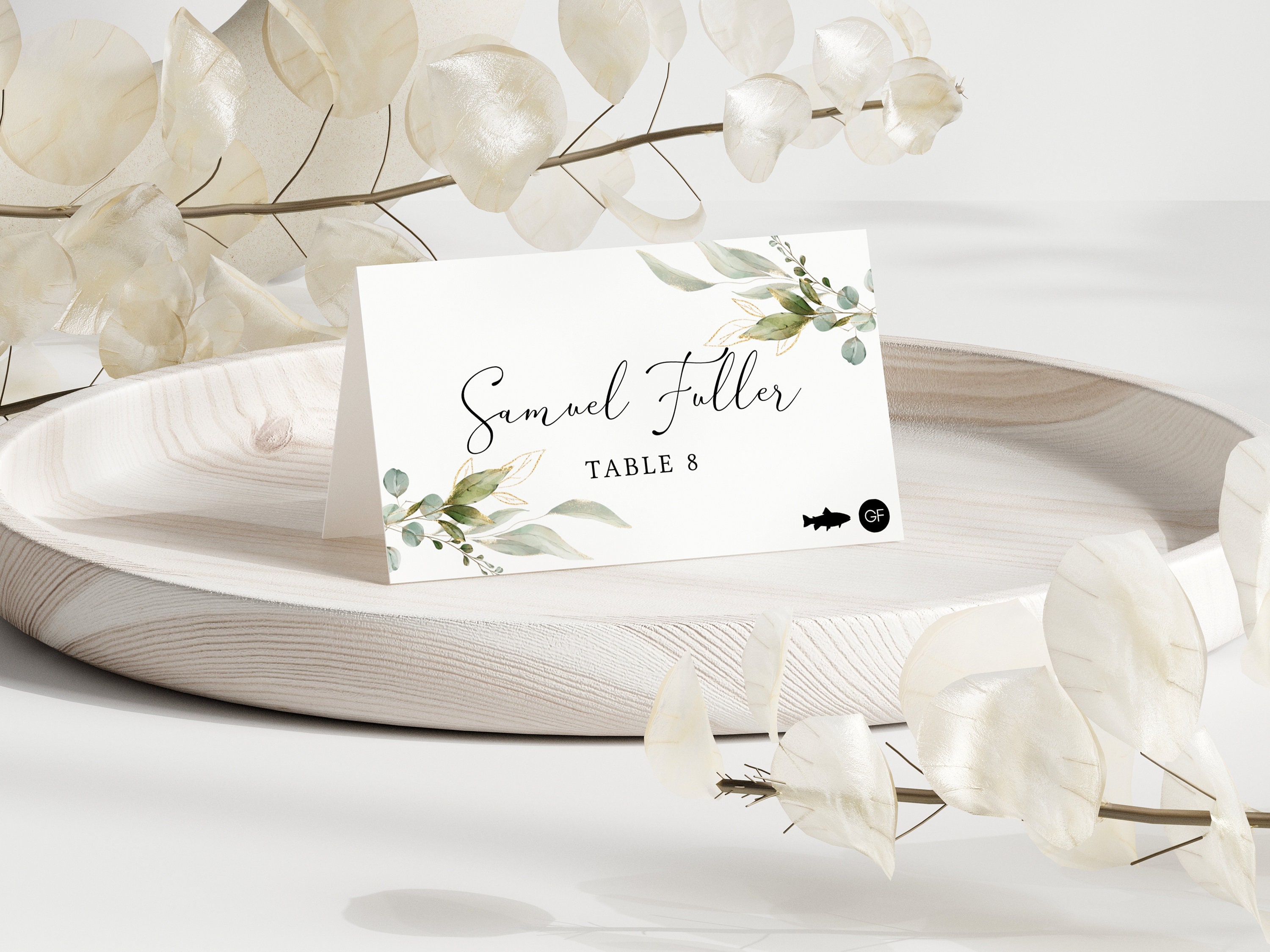 Wedding Name Setting Cards Name Place Cards DIY Name Setting Cards ...